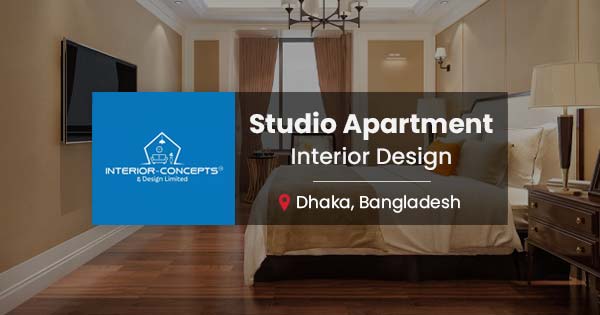 Studio Apartment Interior Design in Dhaka, Bangladesh